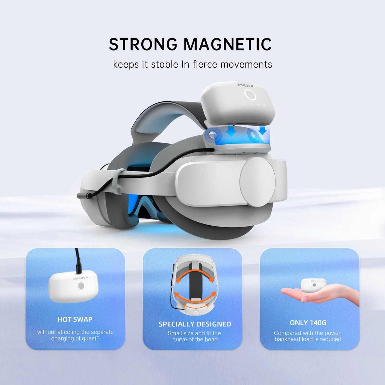 BOBOVR P4S Battery Strap for PICO 4 Ultra & Ultra Enterprise